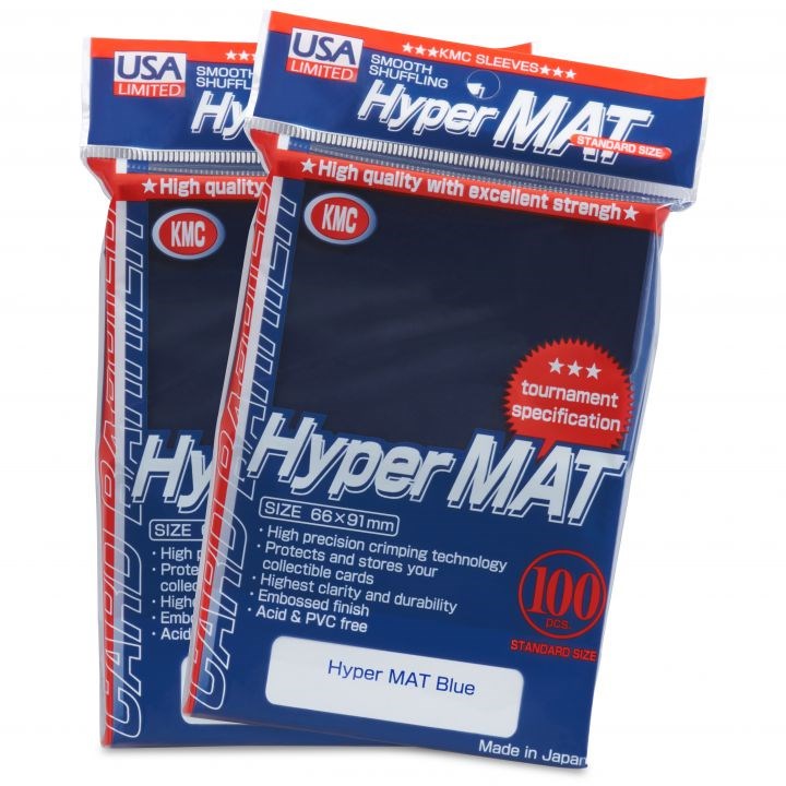 USA Limited KMC Card Barrier - Hyper Matte - Blue (100-Pack) - KMC Card ...