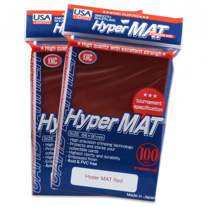 USA Limited KMC Card Barrier - Hyper Matte - Red (100-Pack) - KMC Card ...