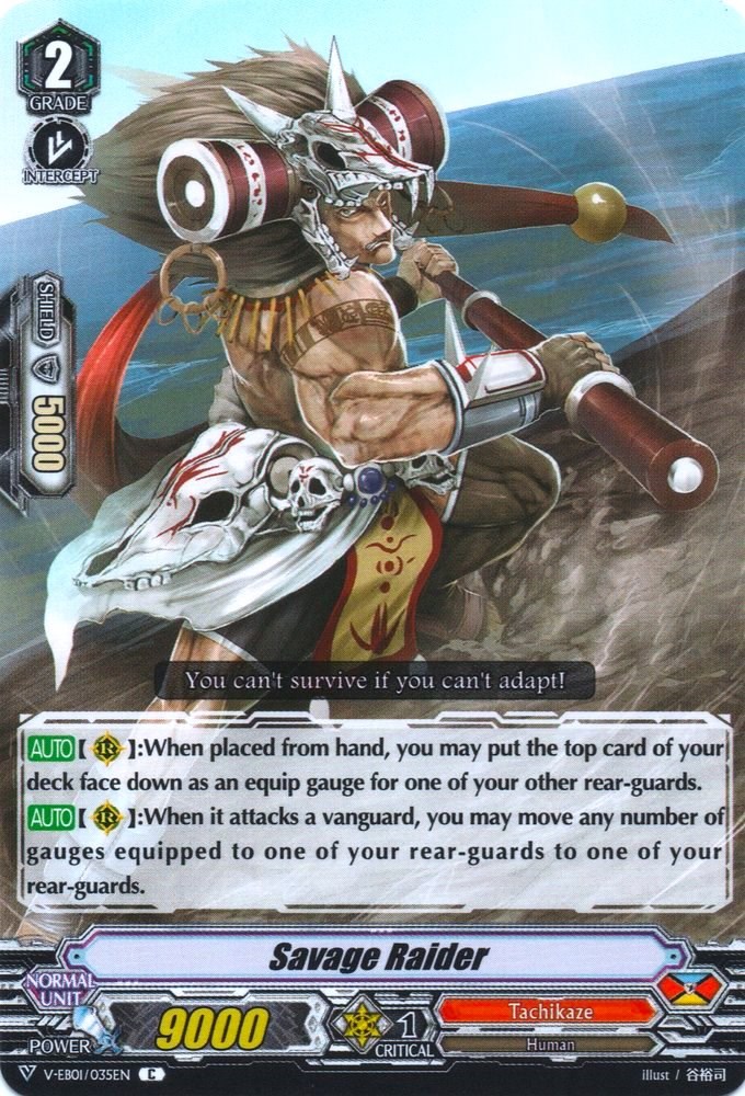 Savage Raider - V-EB01: The Destructive Roar - Cardfight Vanguard