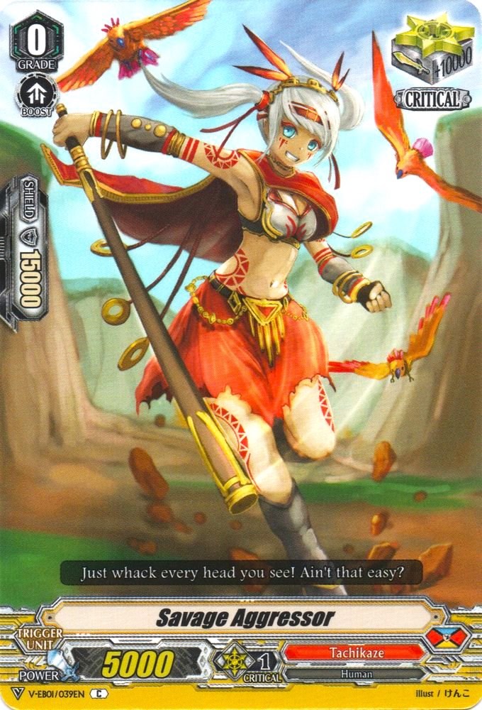 Savage Aggressor - V-EB01: The Destructive Roar - Cardfight Vanguard