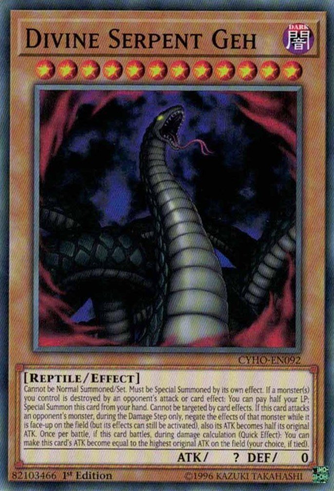 Divine Serpent Geh - Cybernetic Horizon - YuGiOh