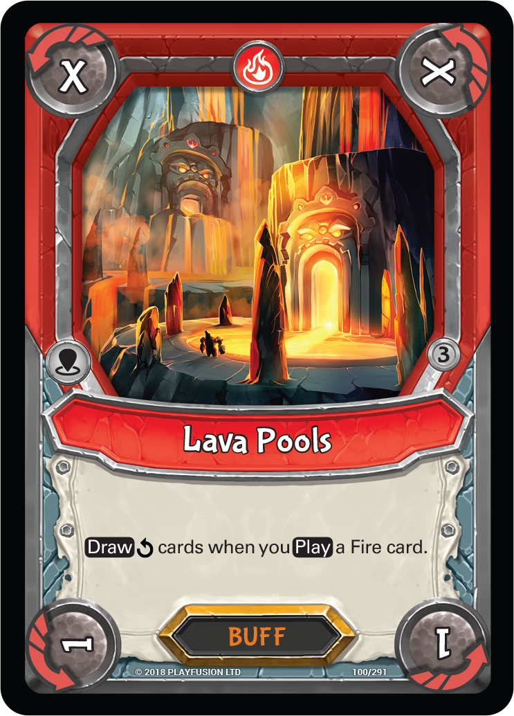Lava Pools (Claimed) - Kindred - Lightseekers TCG