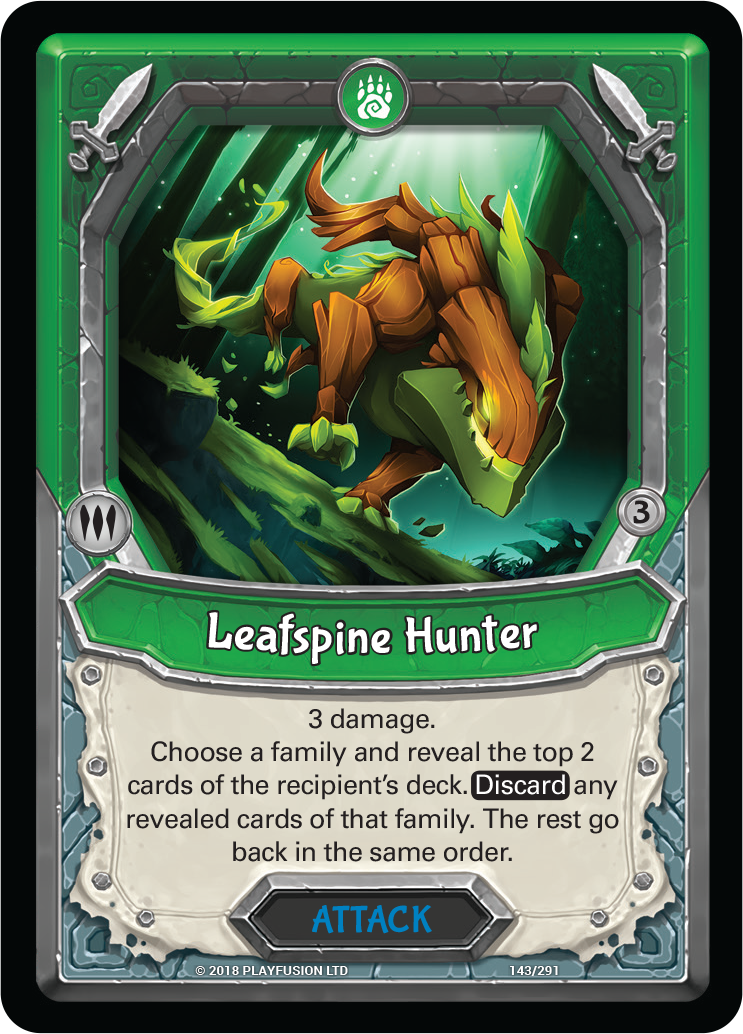 Leafspine Hunter (Unclaimed) - Kindred - Lightseekers TCG