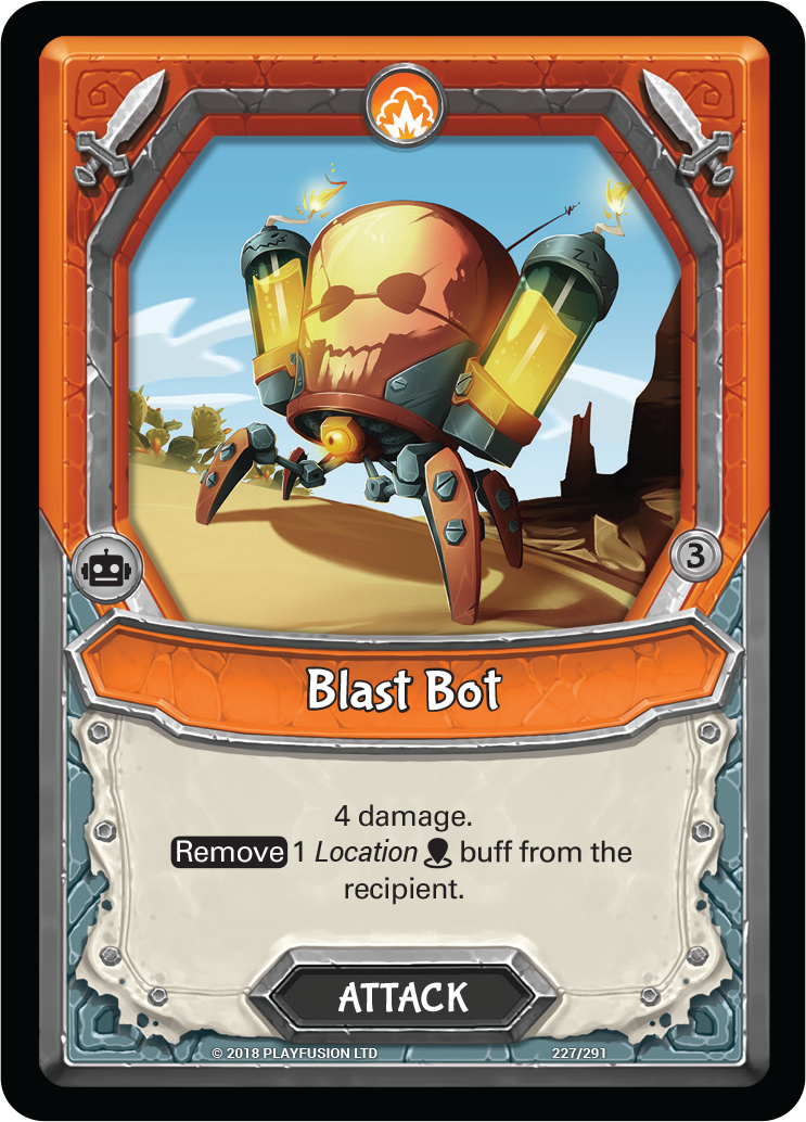 Blast Bot (Unclaimed) - Kindred - Lightseekers TCG