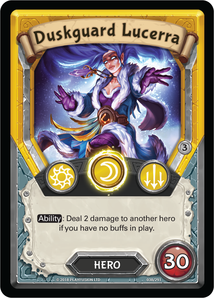 Duskguard Lucerra (Claimed) - Kindred - Lightseekers TCG