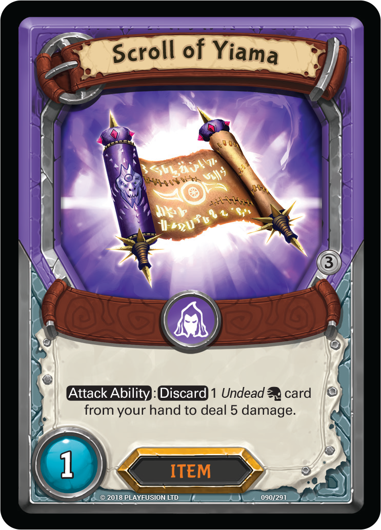Scroll of Yiama (Claimed) - Kindred - Lightseekers TCG