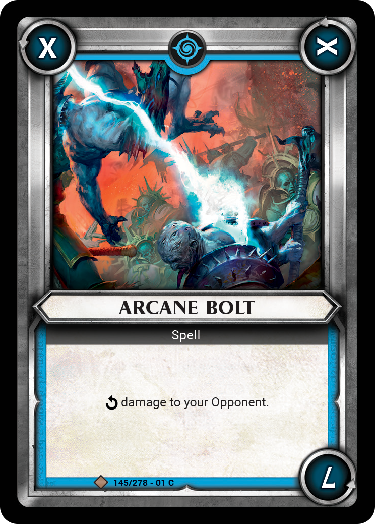 Arcane Bolt (Unclaimed) - Wave 1 - Warhammer Age of Sigmar Champions TCG