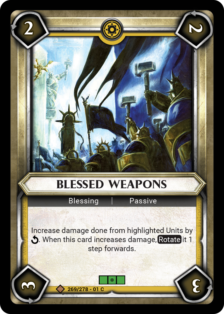 Blessed Weapons (Claimed) - Wave 1 - Warhammer Age of Sigmar Champions TCG