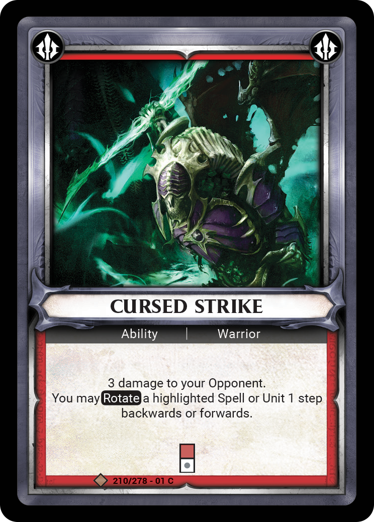 Cursed Strike (Unclaimed) - Wave 1 - Warhammer Age of Sigmar Champions TCG
