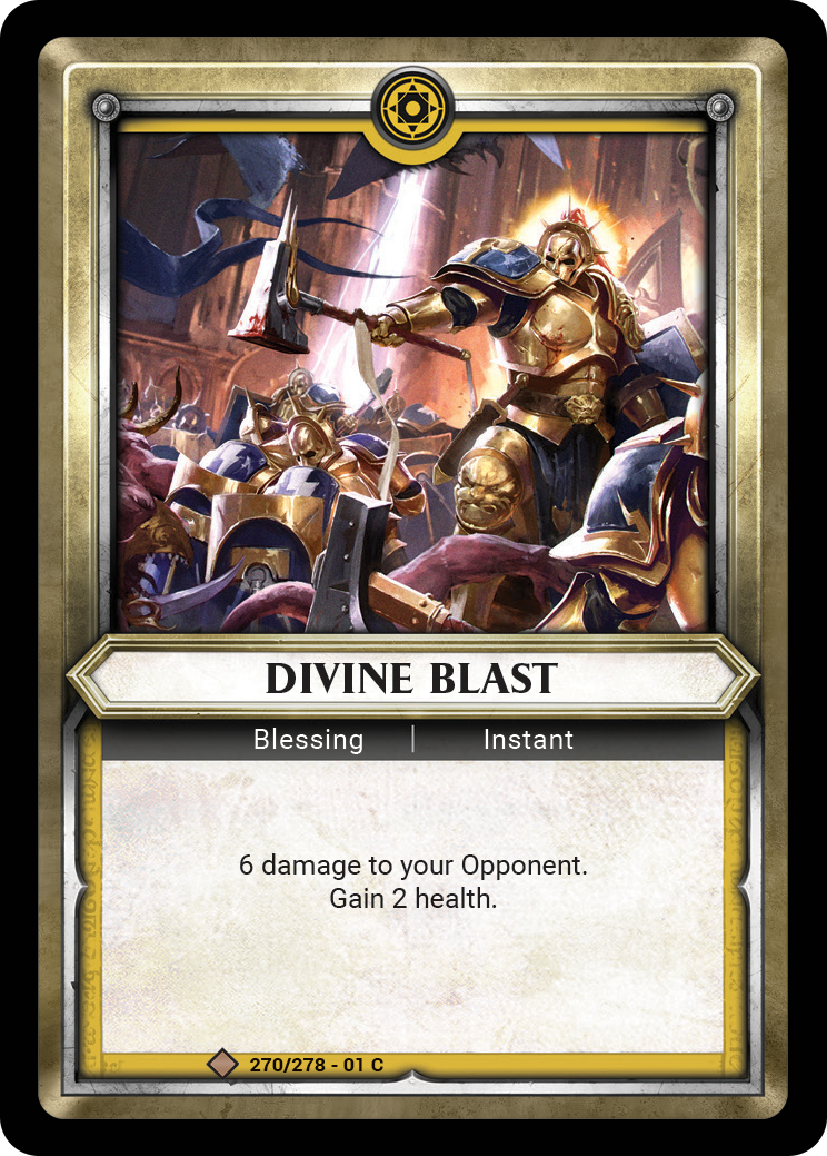 Divine Blast (Claimed) - Wave 1 - Warhammer Age of Sigmar Champions TCG
