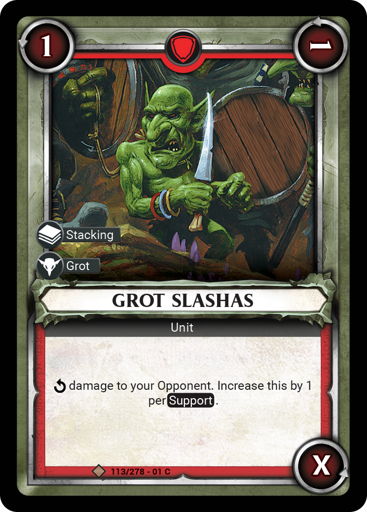 Grot Slashas (Claimed) - Wave 1 - Warhammer Age of Sigmar Champions TCG