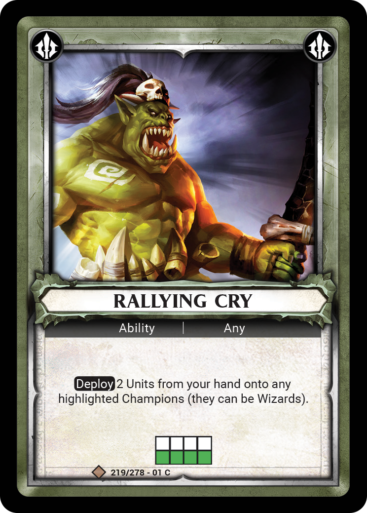Rallying Cry (Unclaimed) - Wave 1 - Warhammer Age of Sigmar Champions TCG