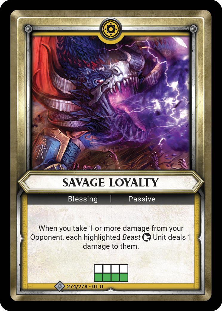 Savage Loyalty (Unclaimed) - Wave 1 - Warhammer Age of Sigmar Champions TCG