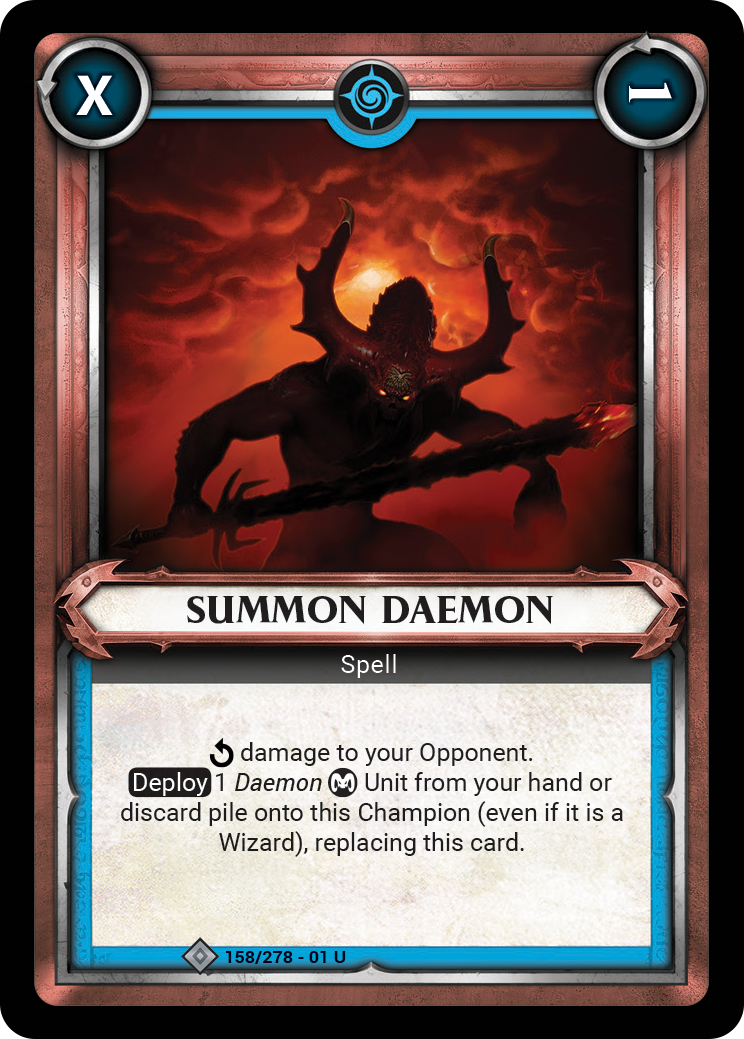 Summon Daemon (Unclaimed) - Wave 1 - Warhammer Age of Sigmar Champions TCG
