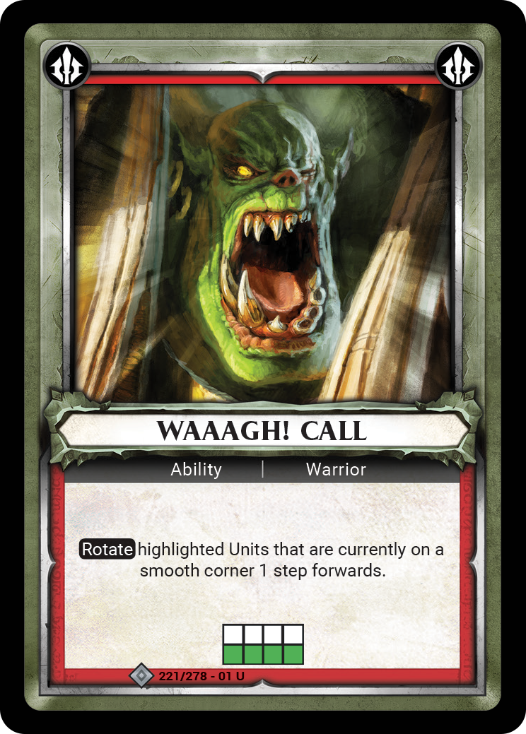Waaagh! Call (Claimed) - Wave 1 - Warhammer Age of Sigmar Champions TCG