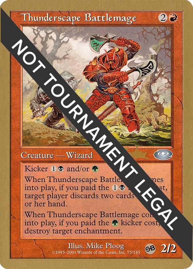 Thunderscape Battlemage - 2002 Brian Kibler (PLS) (SB) - World Championship Decks - Magic: The ...