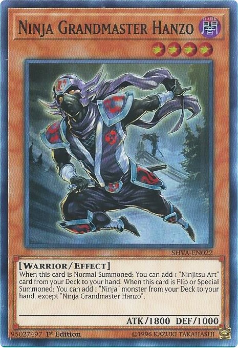 Ninja Grandmaster Hanzo - Shadows in Valhalla - YuGiOh