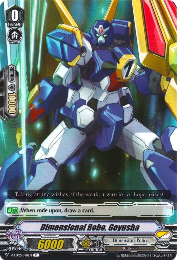 Dimensional Robo, Goyusha - V-EB02: Champions of the Asia Circuit ...