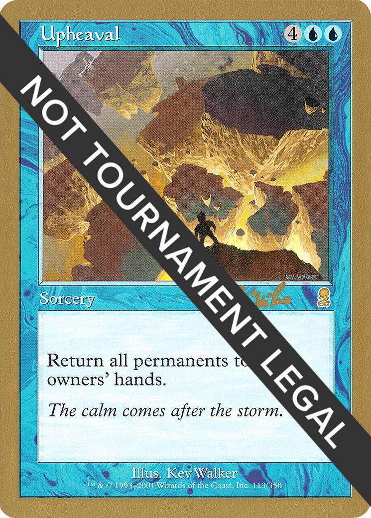 Upheaval - 2002 Carlos Romao (ODY) - World Championship Decks - Magic ...