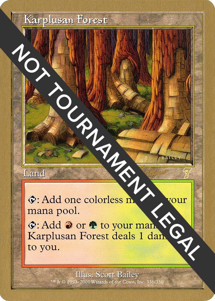Karplusan Forest - 2002 Sim Han How (7ED) - World Championship Decks ...