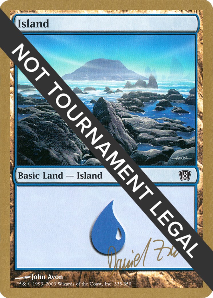 Island (335) - 2003 Daniel Zink (8ED) - World Championship Decks ...