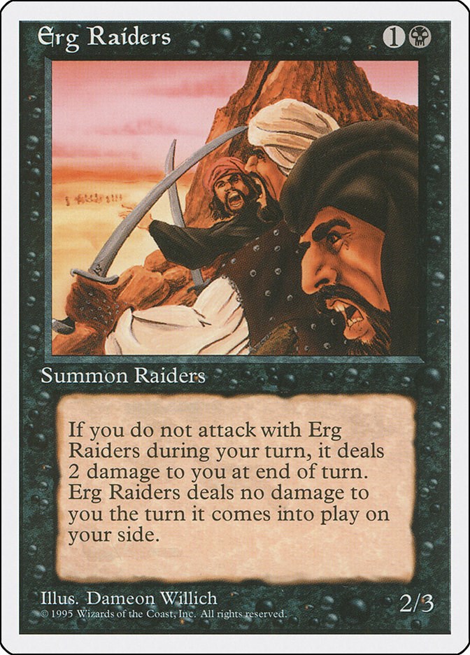 Erg Raiders - Fourth Edition - Magic: The Gathering