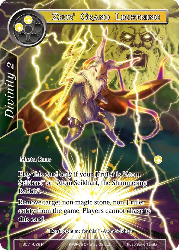 Zeus' Grand Lightning - Valhalla Cluster Starter Deck - Force of Will