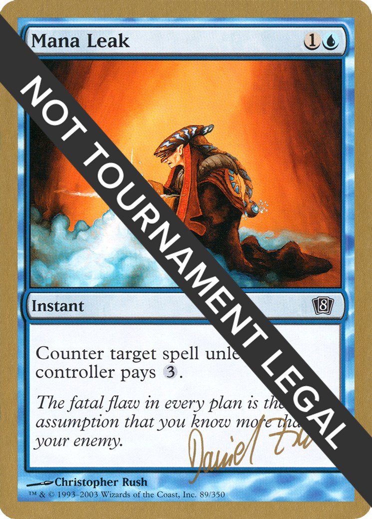 Mana Leak - 2003 Daniel Zink (8ED) - World Championship Decks - Magic ...
