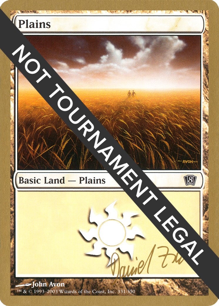 Plains (331) - 2003 Daniel Zink (8ED) - World Championship Decks ...