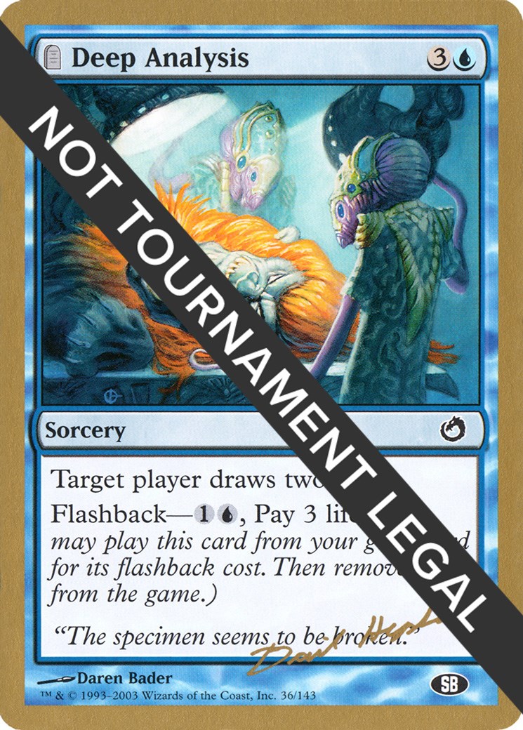 Deep Analysis - 2003 Dave Humpherys (TOR) (SB) - World Championship ...