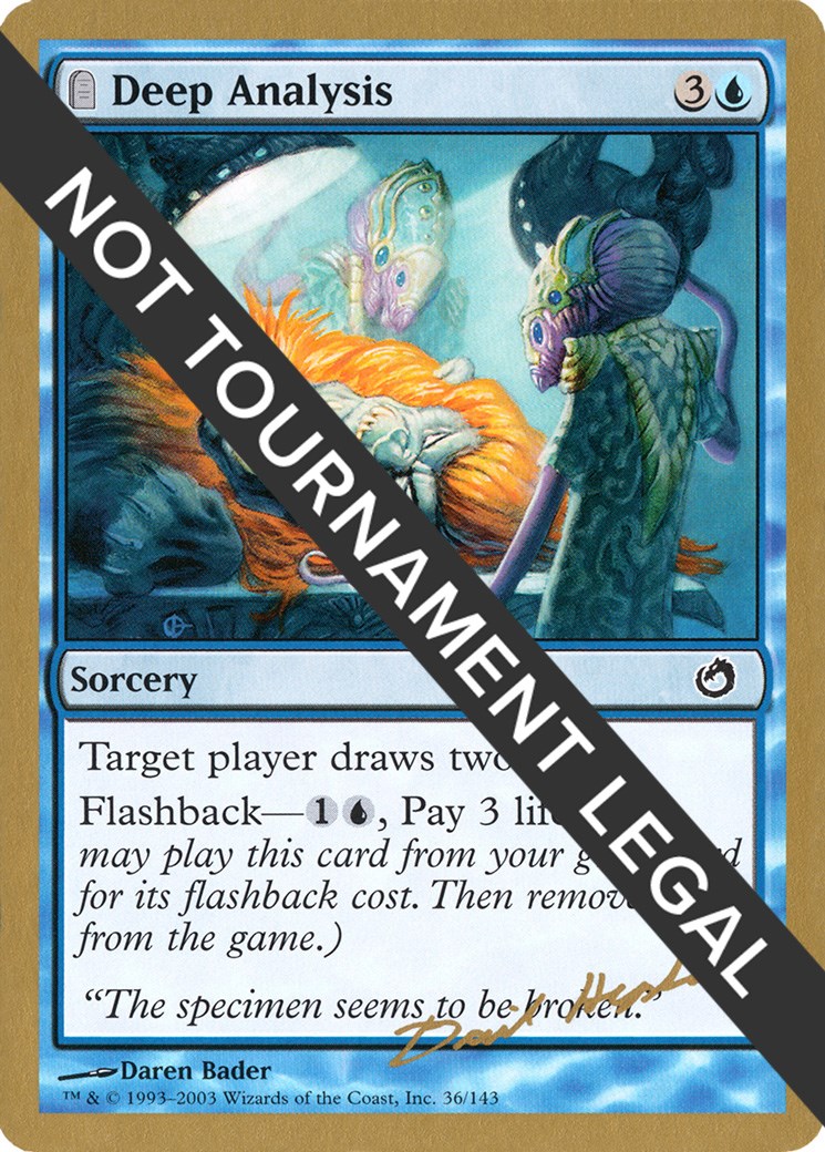 Deep Analysis - 2003 Dave Humpherys (TOR) - World Championship Decks ...