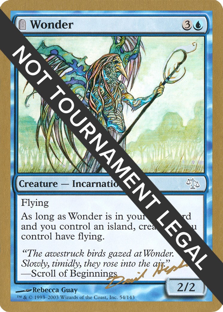 Wonder - 2003 Dave Humpherys (JUD) - World Championship Decks - Magic ...