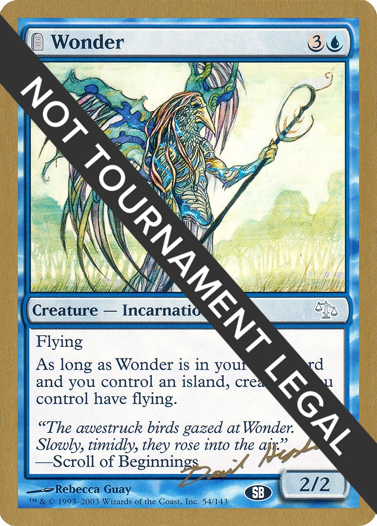 Wonder - 2003 Dave Humpherys (JUD) (SB) - World Championship Decks ...