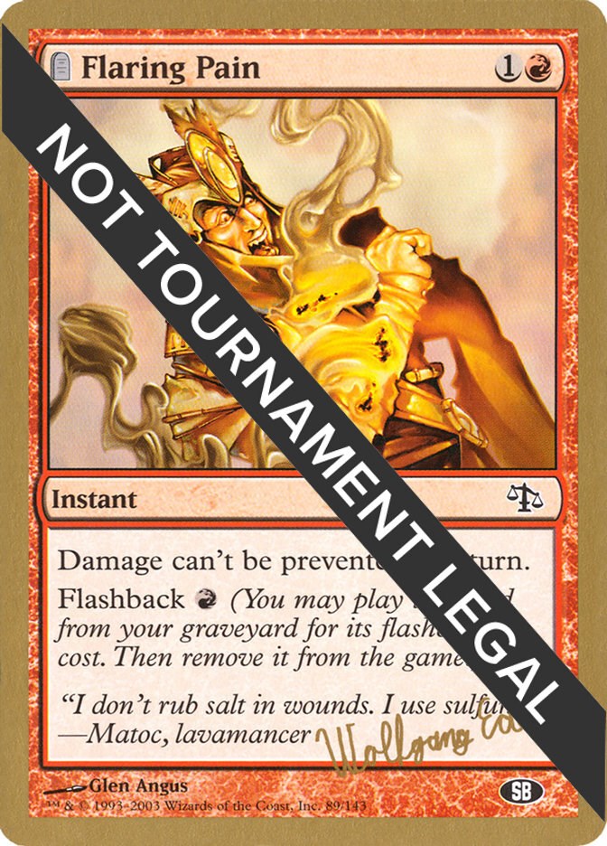 Flaring Pain - 2003 Wolfgang Eder (JUD) (SB) - World Championship Decks ...