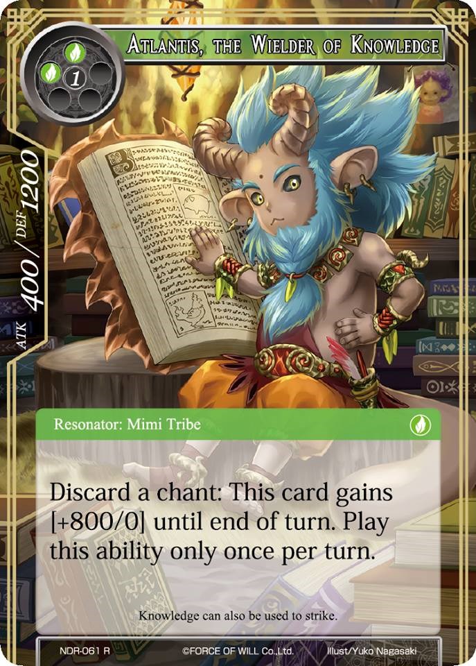 Atlantis, the Wielder of Knowledge - New Dawn Rises - Force of Will