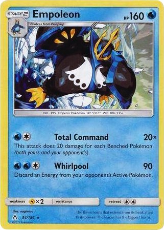 Empoleon - 34/156 (Cracked Ice Holo) - Deck Exclusives - Pokemon