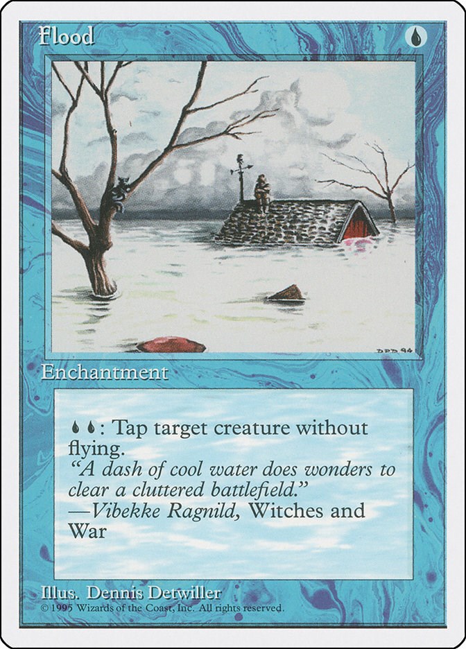 Flood - Fourth Edition - Magic: The Gathering