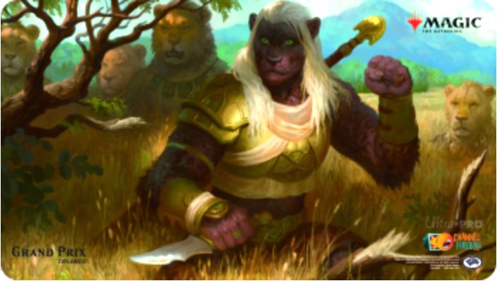 Magic Grand Prix 2018 Playmat: Orlando - Leonin Warleader - Magic ...