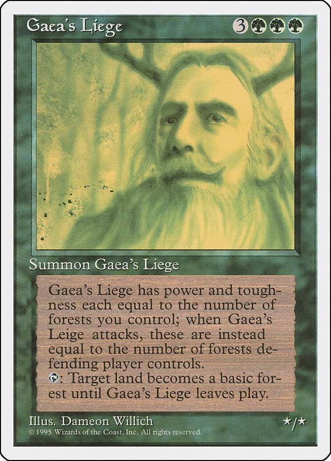 Gaea's Liege - Fourth Edition - Magic: The Gathering