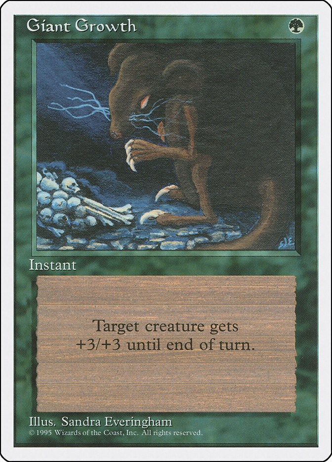 Giant Growth - Fourth Edition - Magic: The Gathering