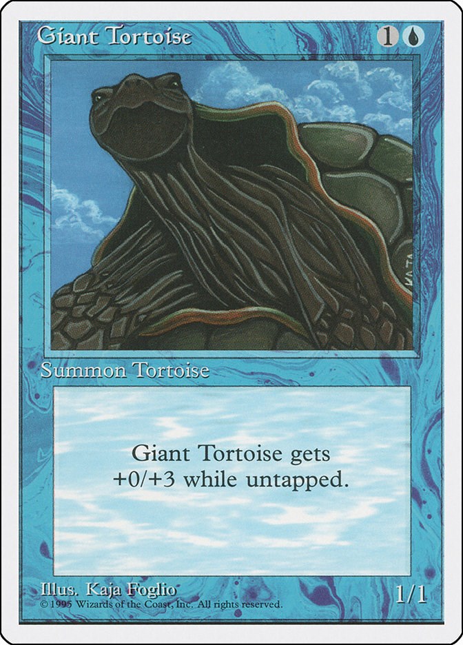 Giant Tortoise - Fourth Edition - Magic: The Gathering