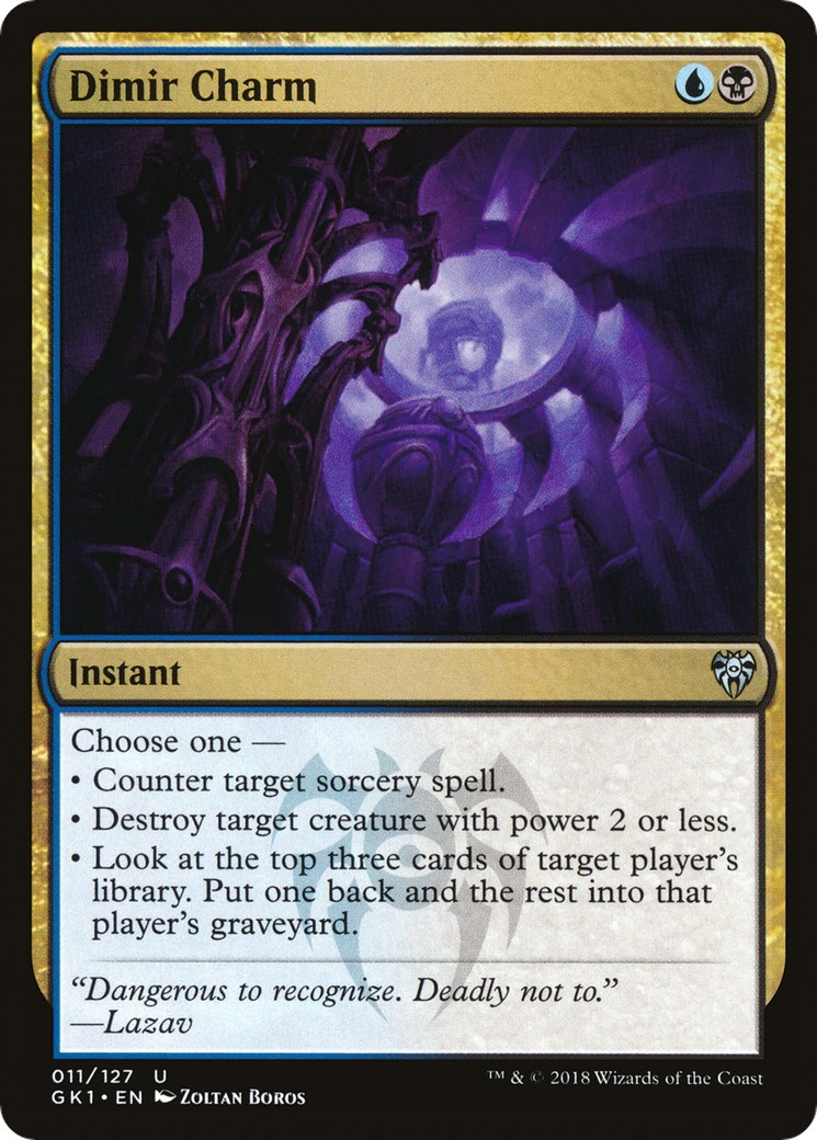 Dimir Charm - Guilds of Ravnica: Guild Kits - Magic: The Gathering