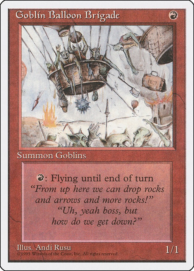 Goblin Balloon Brigade - Fourth Edition - Magic: The Gathering