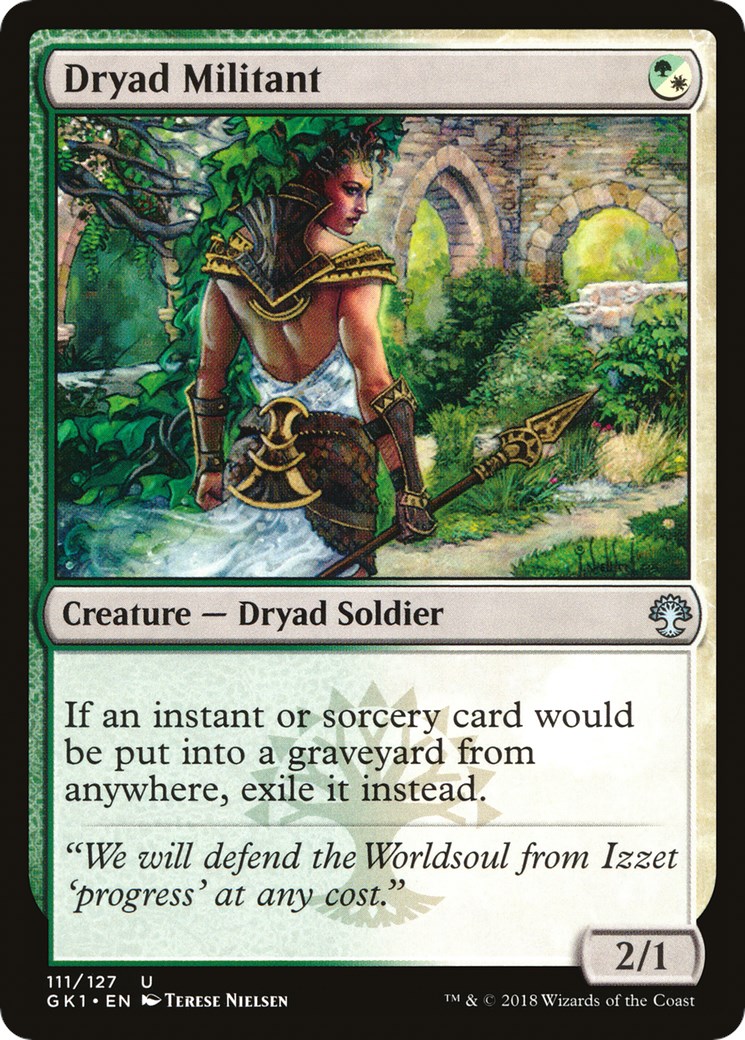 Dryad Militant - Guilds of Ravnica: Guild Kits - Magic: The Gathering