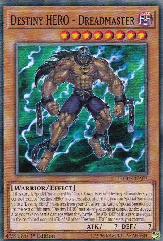 Destiny HERO - Dreadmaster - Legendary Hero Decks - YuGiOh