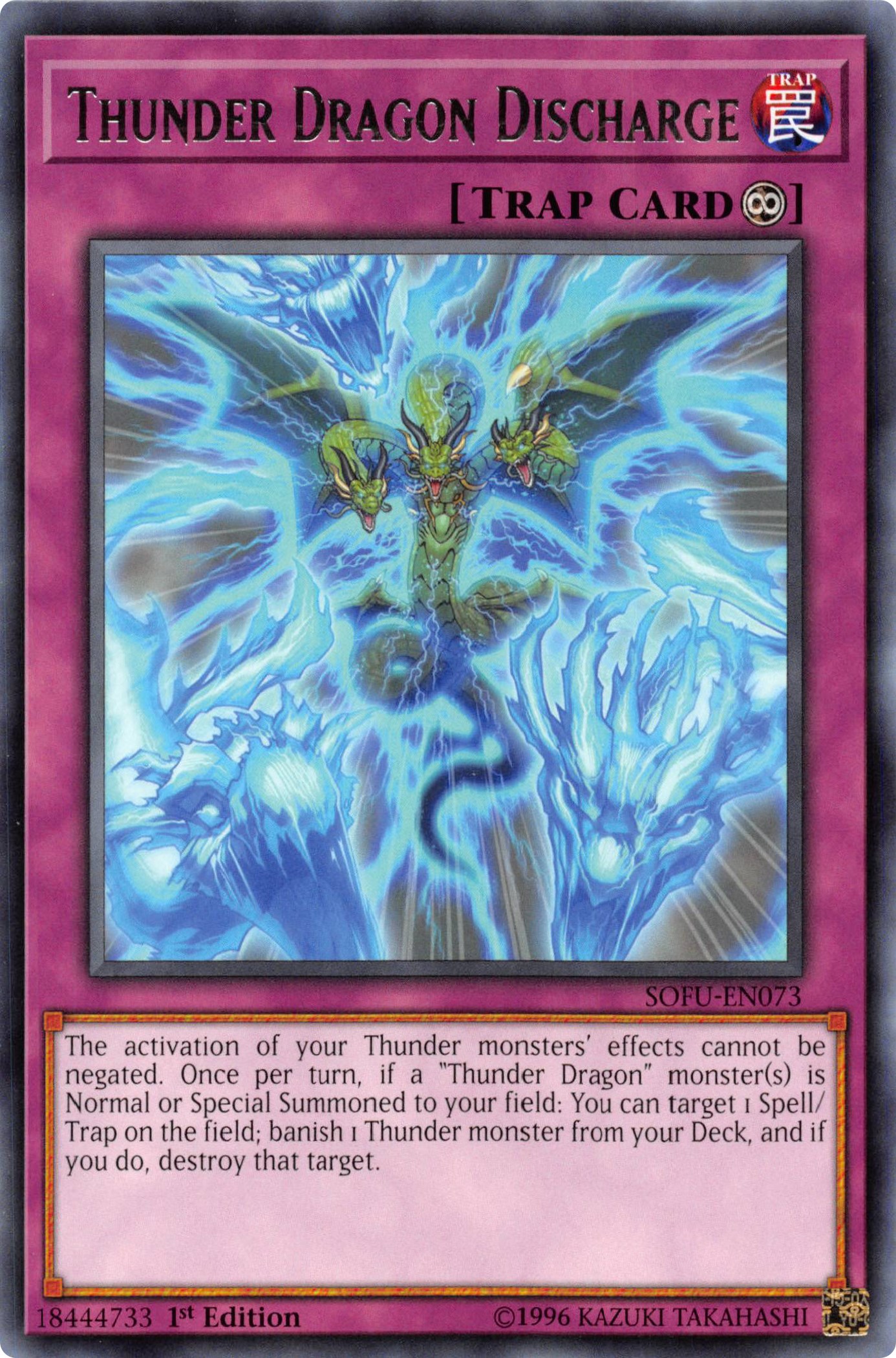 Thunder Dragon Discharge - Soul Fusion - YuGiOh
