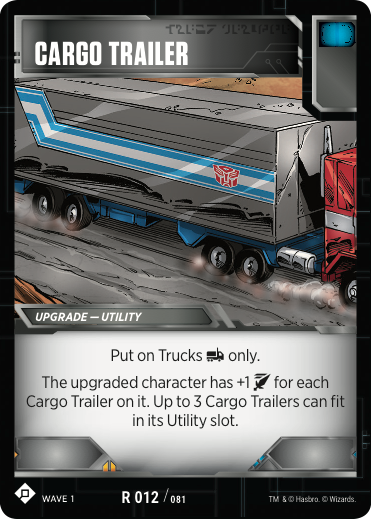 Cargo Trailer - Wave 1 - Transformers TCG