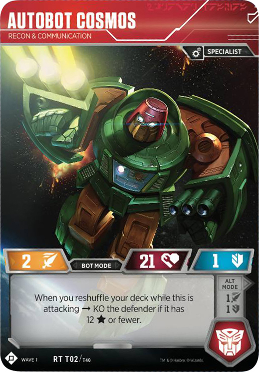 Autobot Cosmos - Recon & Communication - Wave 1 - Transformers TCG