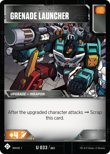 Grenade Launcher - Wave 1 - Transformers TCG