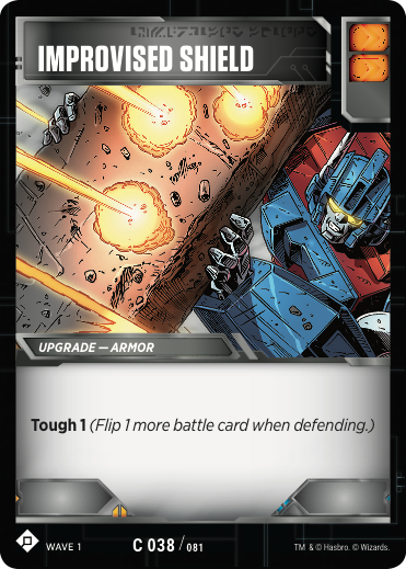 Improvised Shield - Wave 1 - Transformers TCG